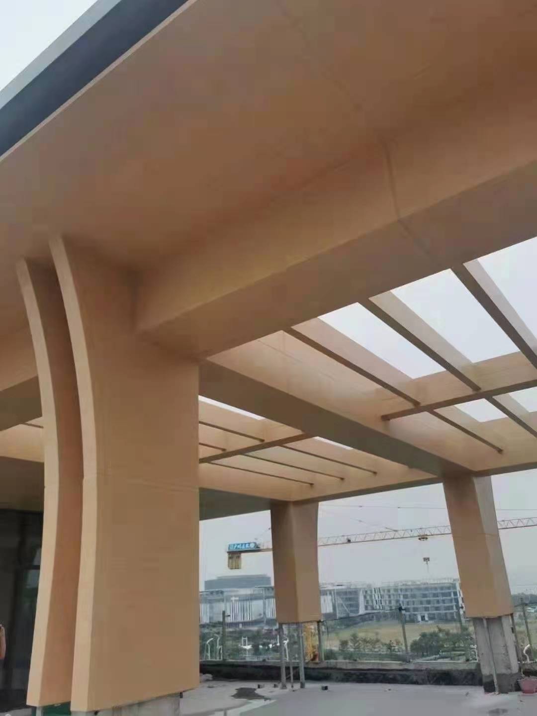 Project of rooftop wood finish aluminium cladding – Alco International ...