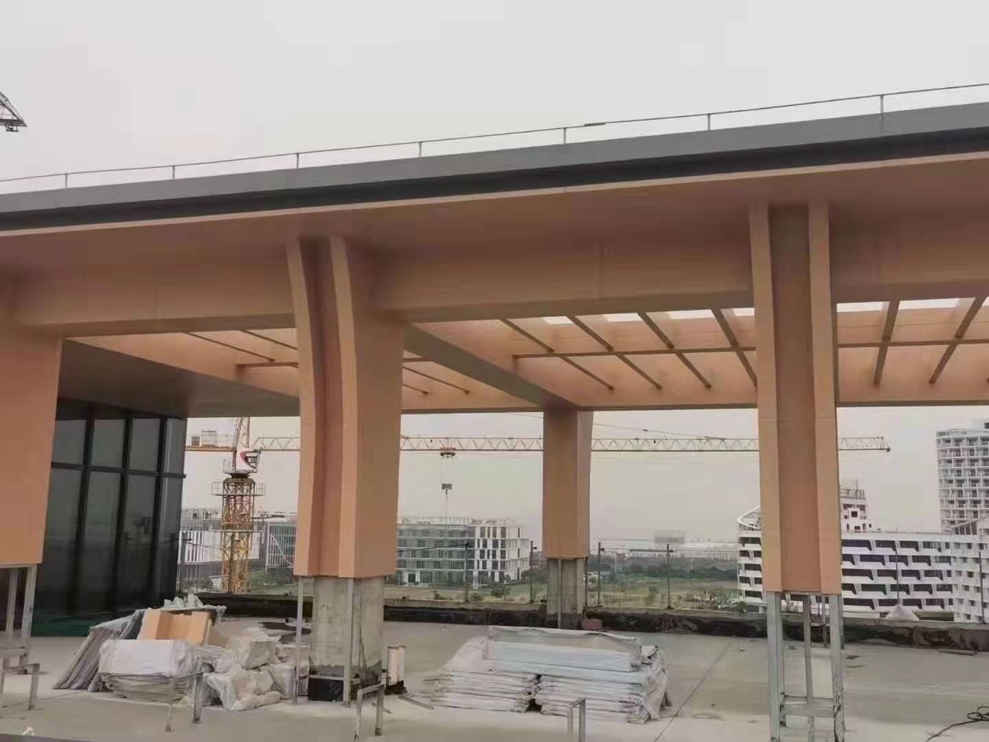 Project of rooftop wood finish aluminium cladding – Alco International ...